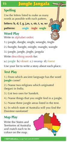 0300TC | Jungle theme Task Cards – E&R Publications