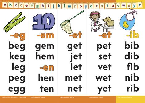 0120 | Word Walls CVC Patterns – E&R Publications